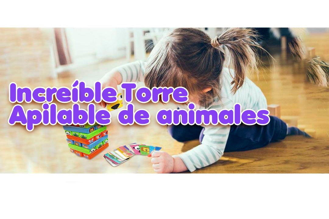 Torre Apilable de Animales: No más tardes aburridas con tus pequeños — DidactiJuegos