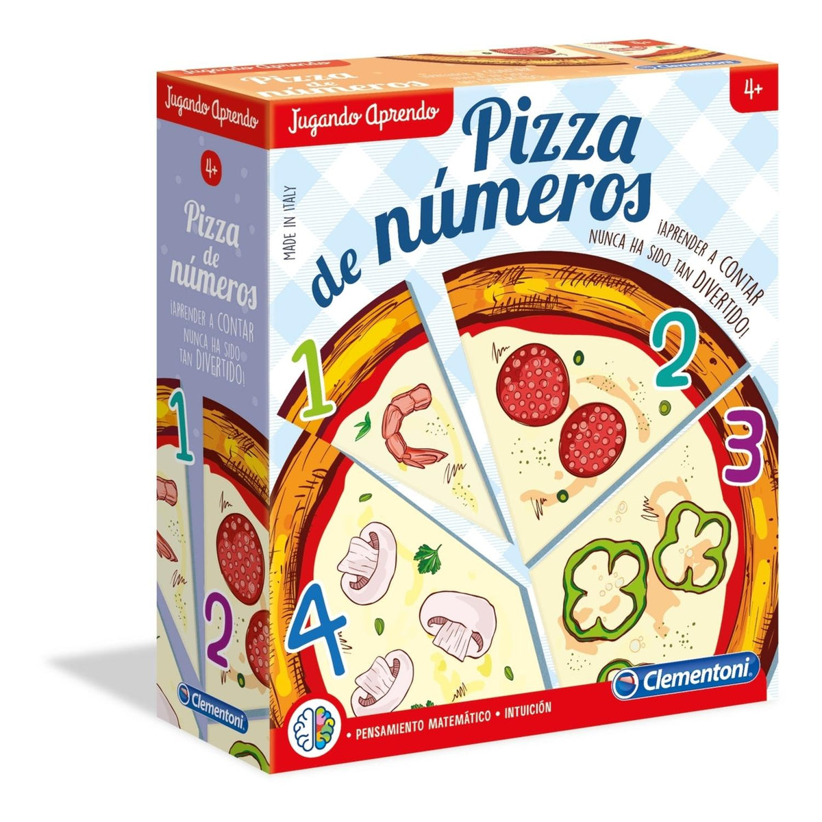 Juego Pizza De Números Aprender a Contar 3 Niveles 33 Piezas ...